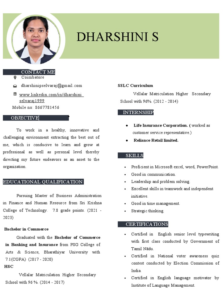 Dharshini S | PDF Dharshini S | PDF