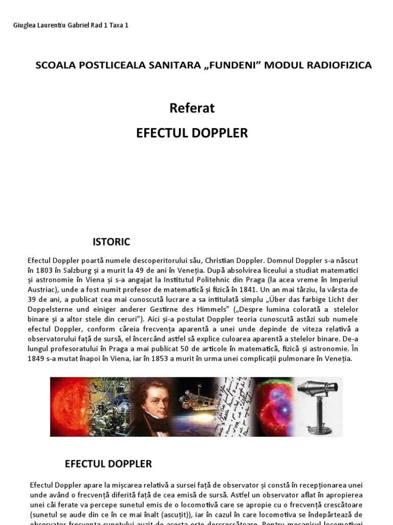 Efectul Doppler | PDF