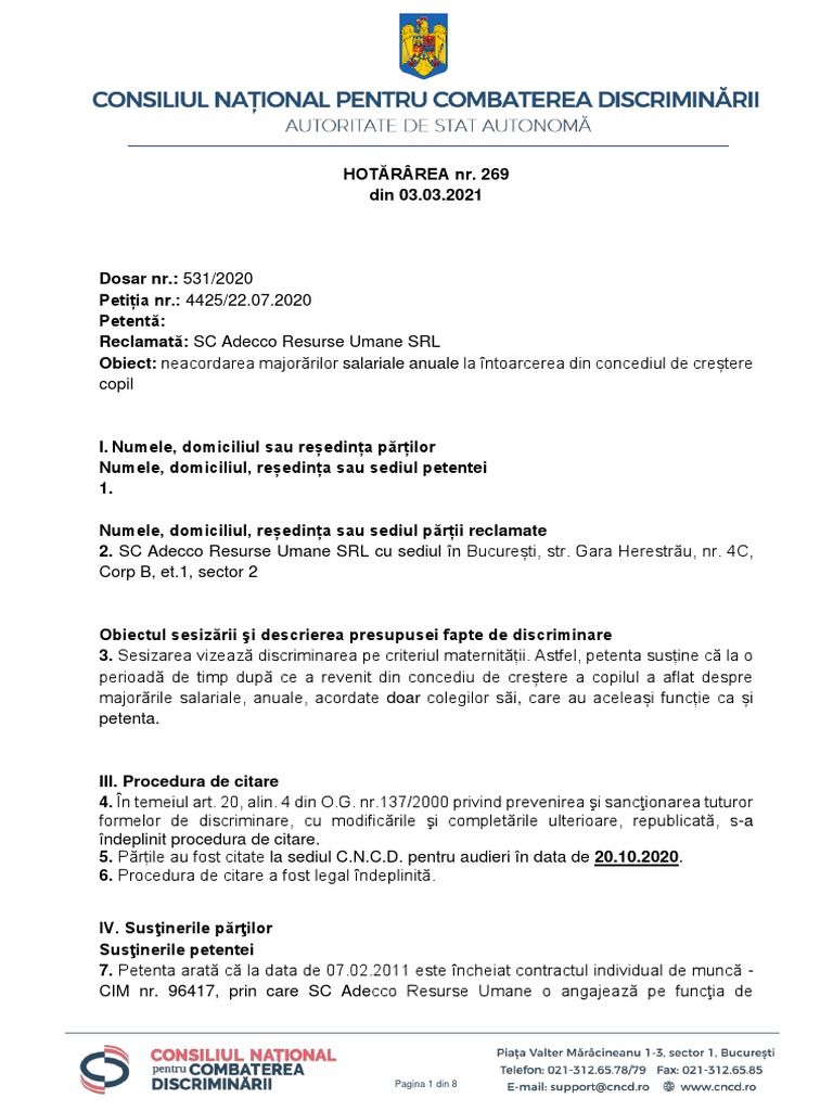 Hotarare 269 2021 | PDF