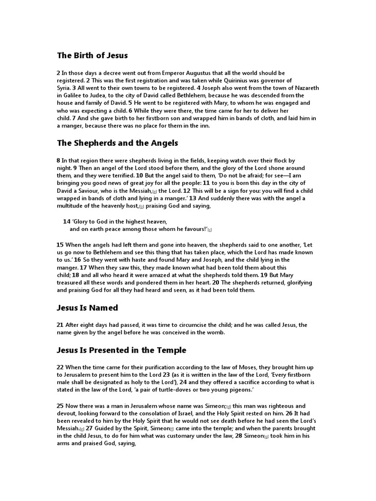 The Birth of Jesus | PDF | Jesus | Mary, Mother Of Jesus