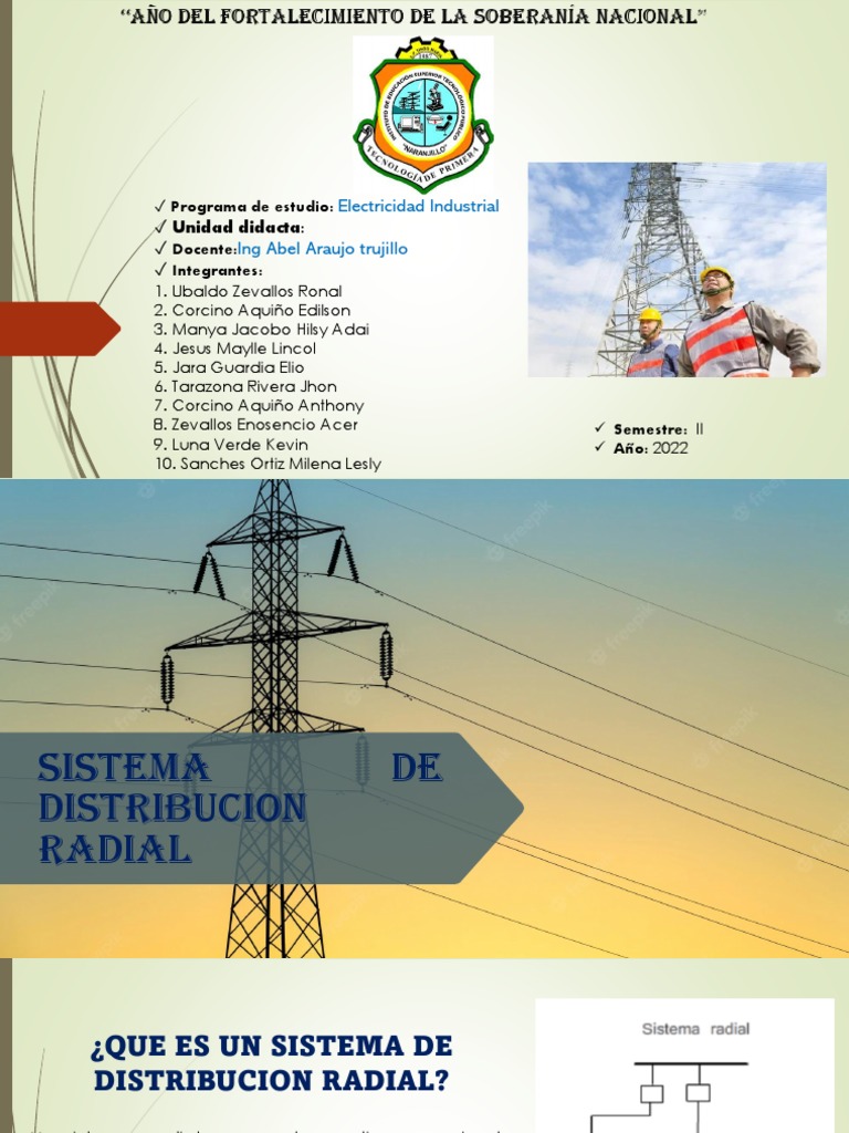 Sistema de Distribución Radial en Electricidad | PDF | Distribución de ...