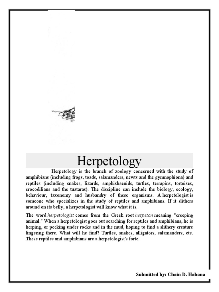 Herpetology | PDF