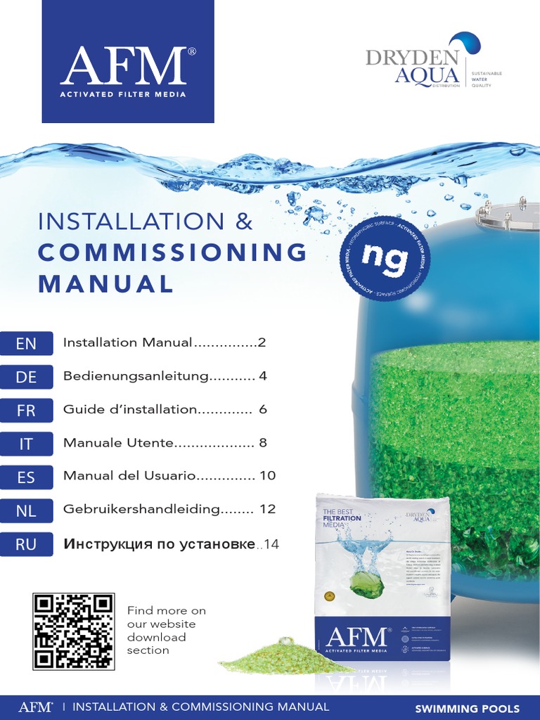 AFM Installation Manual Multilingual F | PDF | Filtration | Quantity