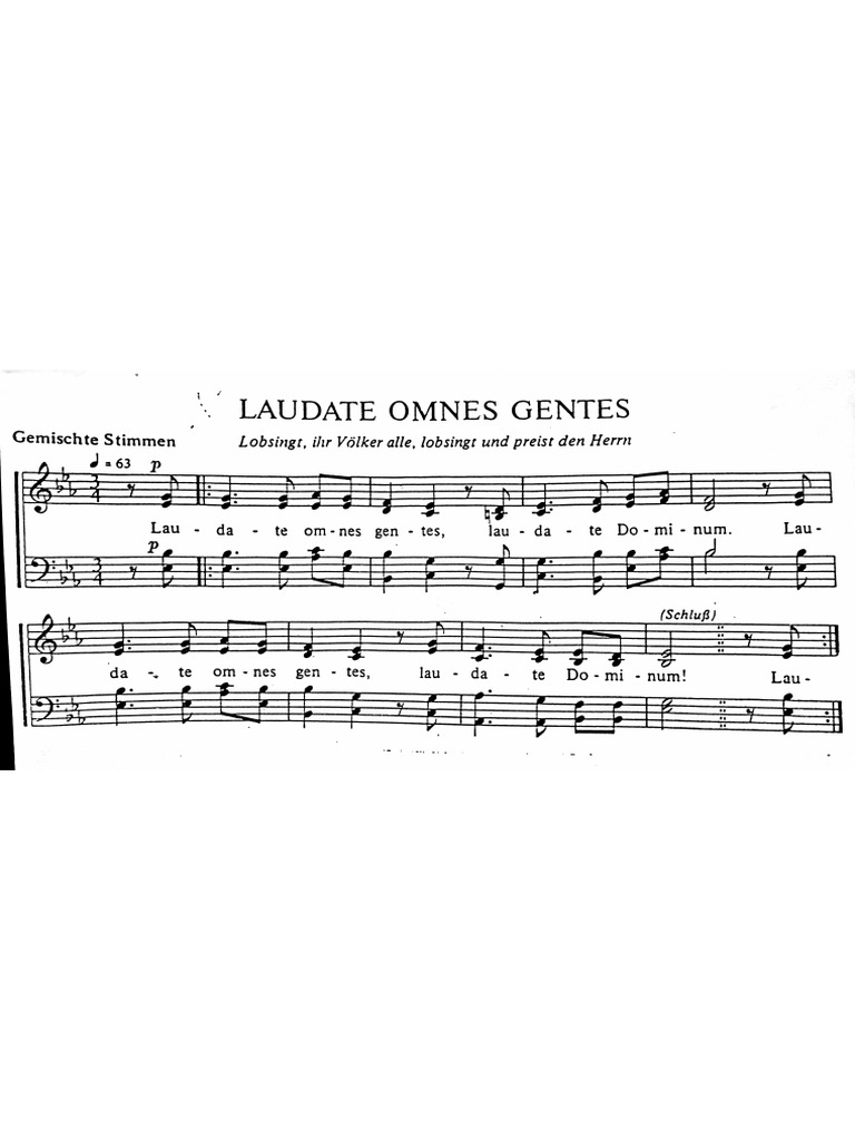 Laudate Omnes Gentes | PDF