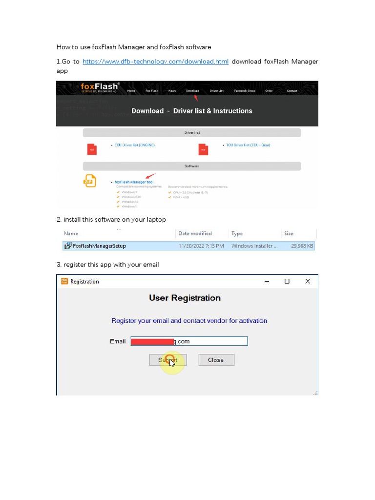 foxFlash Manager Installation Guide | PDF