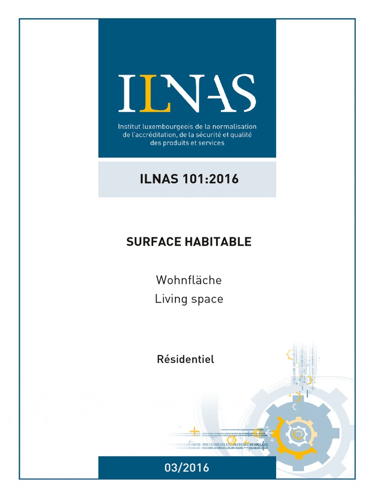 Norme ILNAS 101:2016 sur la Surface Habitable | PDF