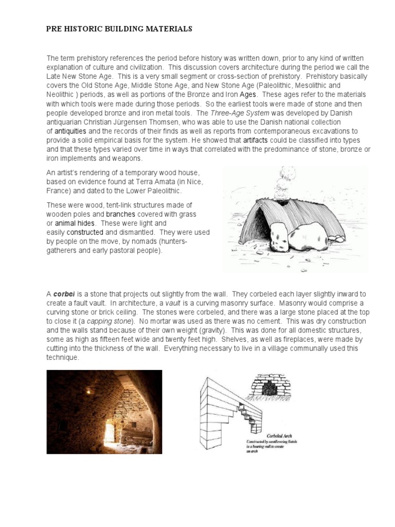 PRE-HISTORIC-BUILDING-MATERIALS | PDF