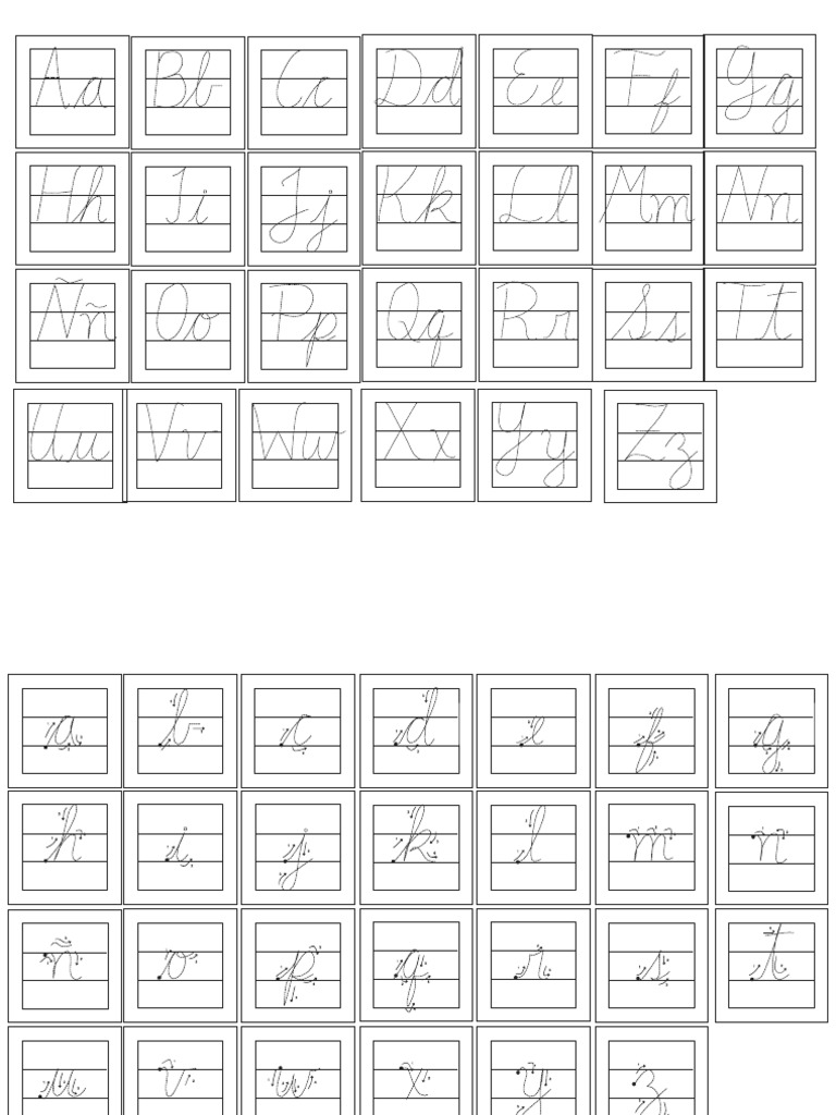 Abecedario - Letra Ligada | PDF