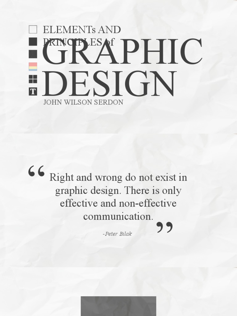 Elements and Principles Of: Graphic Design | PDF | Typography | Color