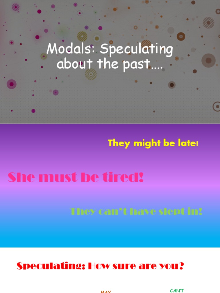 Modals of Speculation | PDF