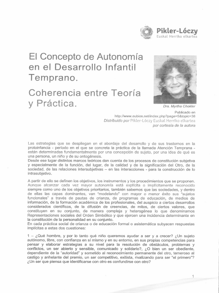 Concepto de Autonomia | PDF
