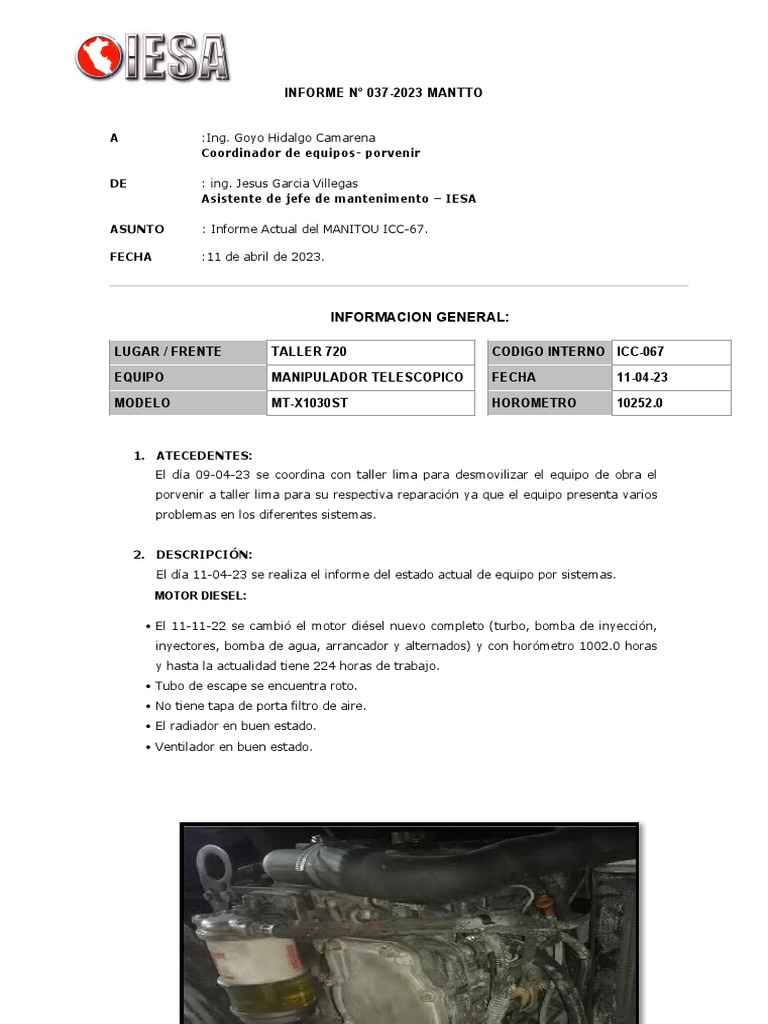 Informe Icc 67 | PDF | Bienes manufacturados | Tecnologías automotrices