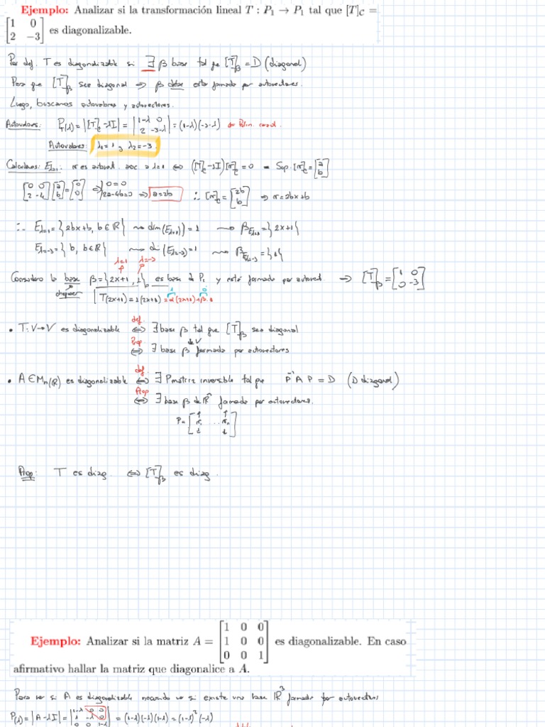 Diagonalización | PDF