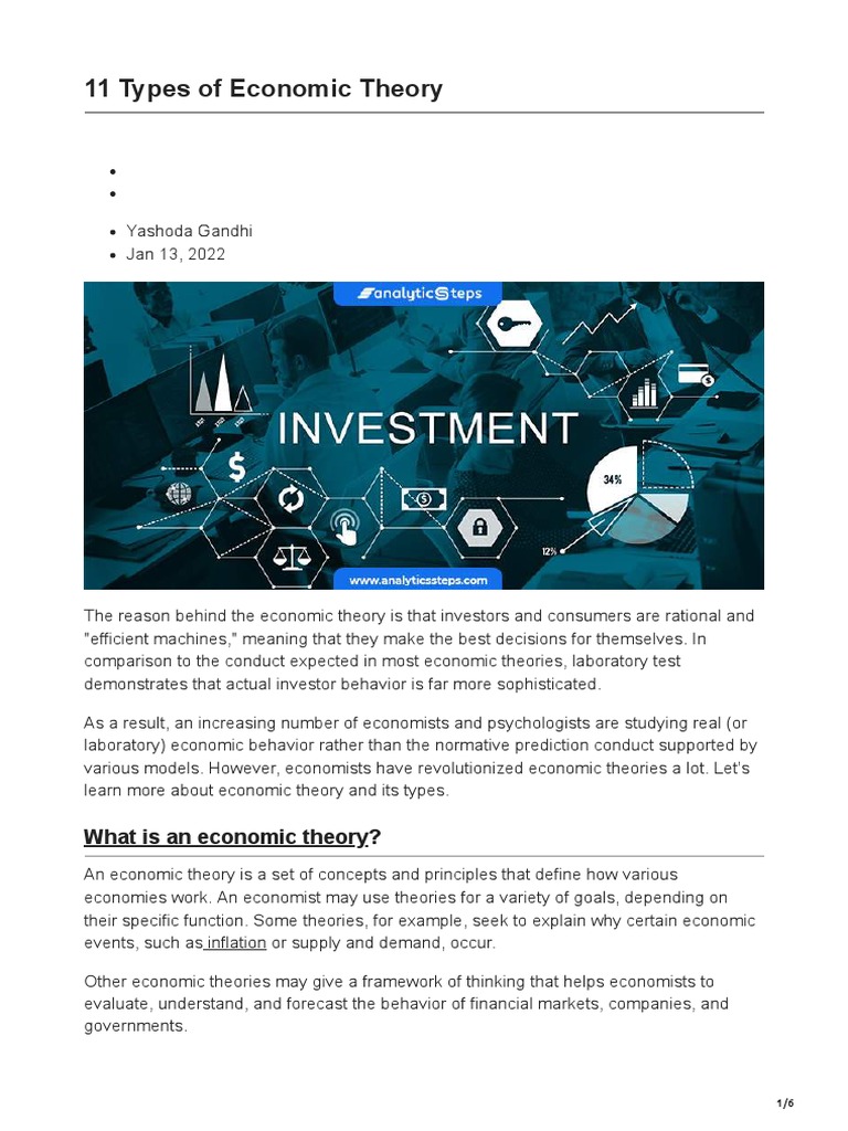 11 Types of Economic Theory | PDF | Marxism | Economics