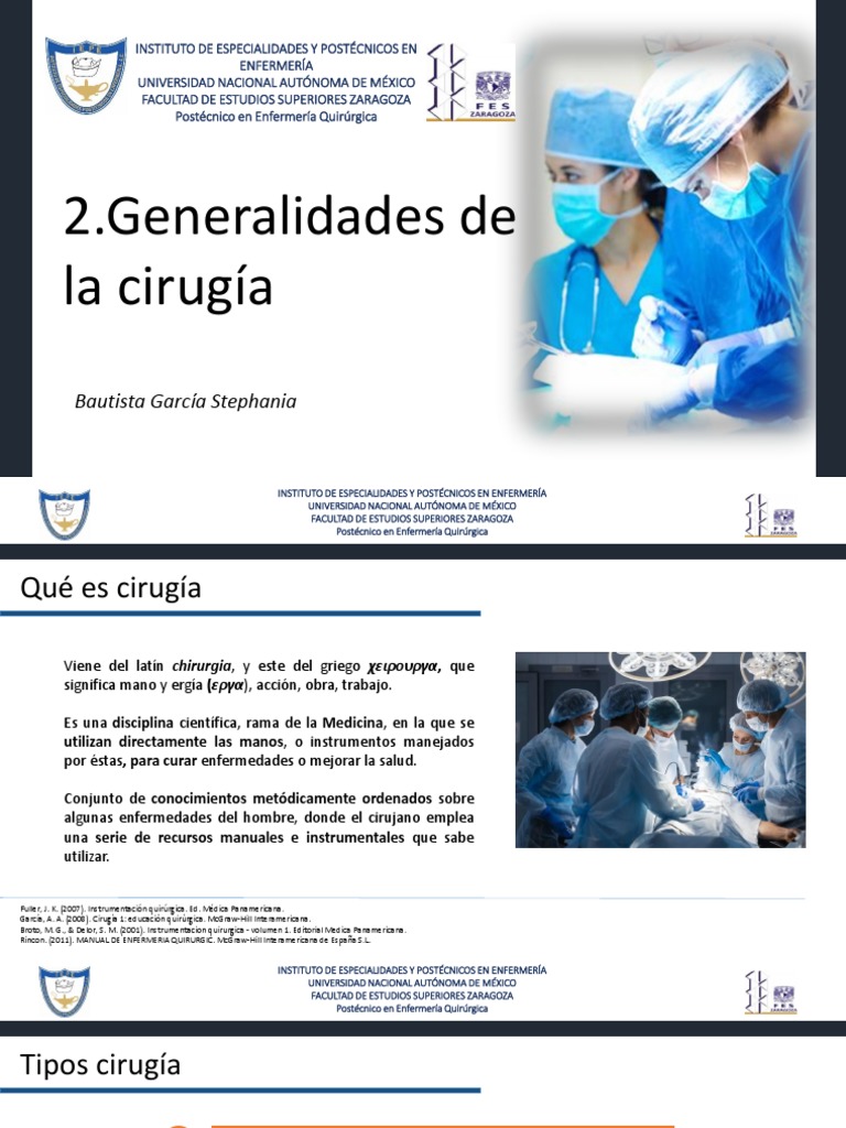 Tema 2 Generalidades de La Cirugía | PDF