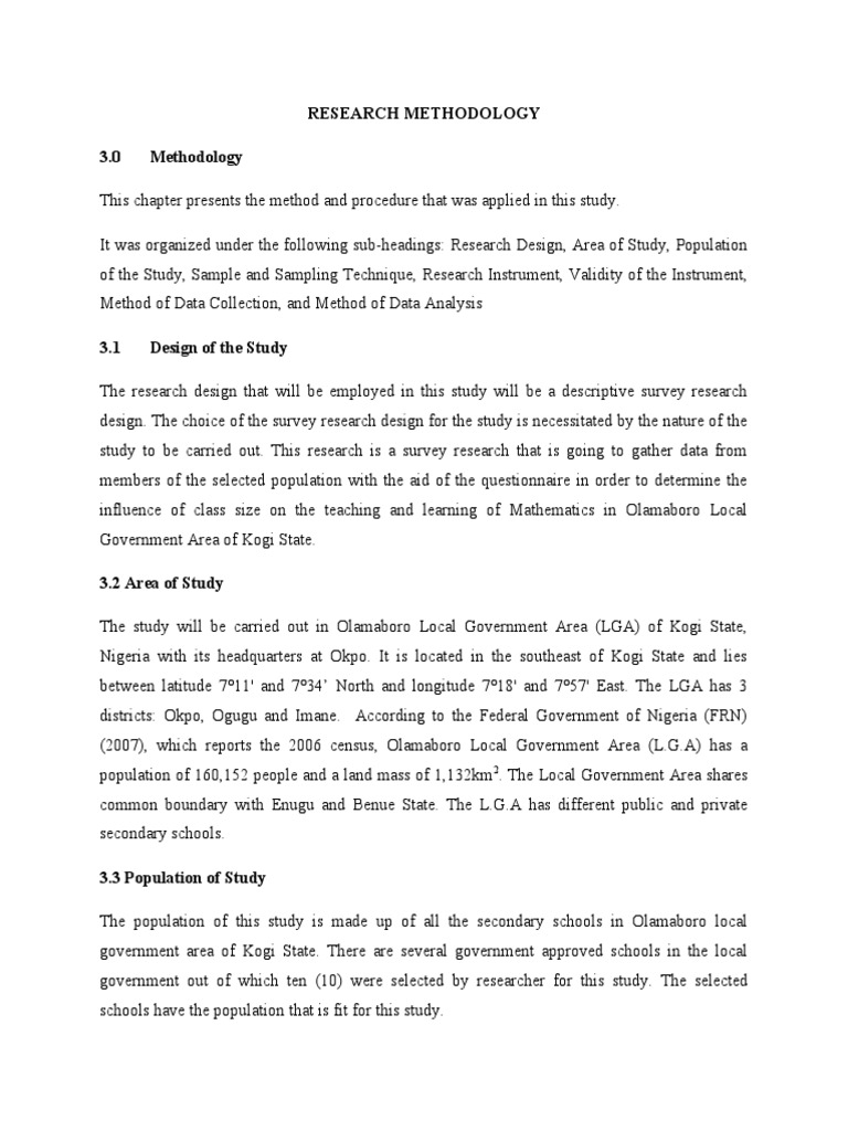 Chapter 3 Download Free Pdf Survey Methodology Questionnaire 2979