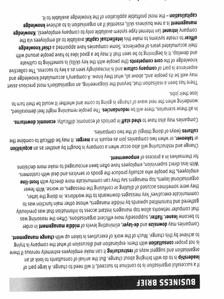 Business Brief Change | PDF