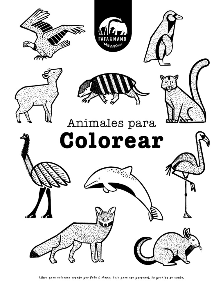 Animales para Colorir e Aprender | PDF