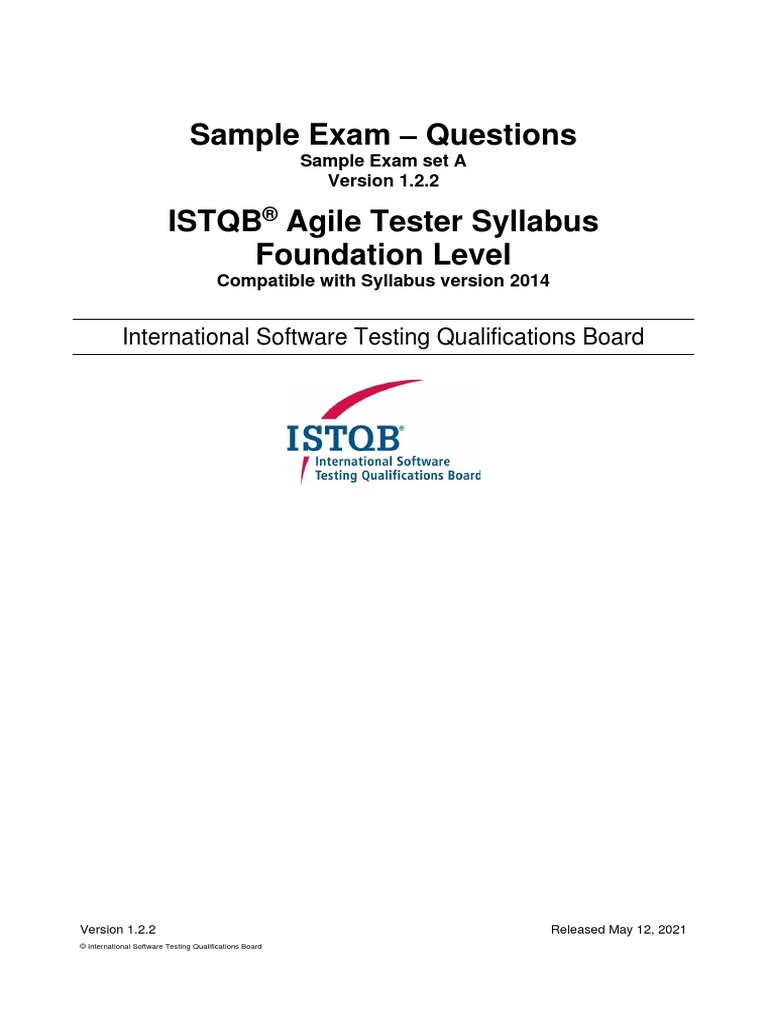Istqb Agile Tester Sample Questions | PDF | Technology & Engineering