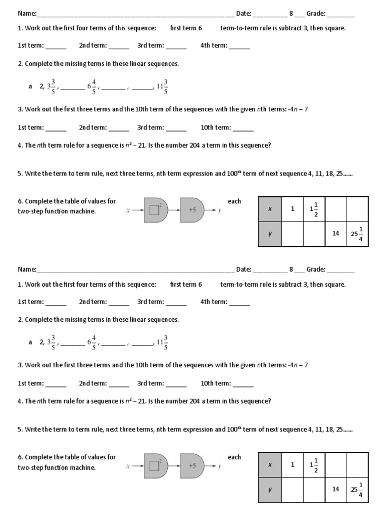 Workshop 8° Unit 01 III Term | PDF | Mathematics