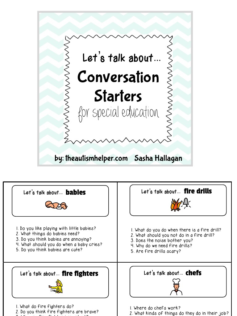 Let's Talk About... : Conversation Starters | PDF