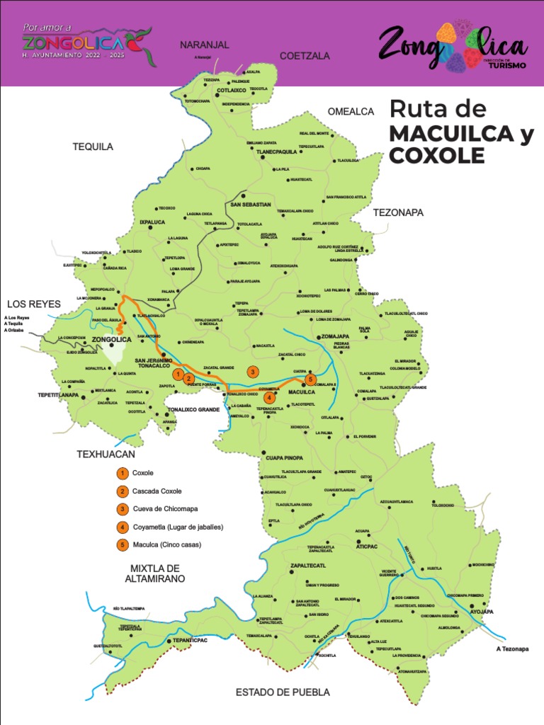 Mapa-Ruta-el-Macuilca-y-Coxole | PDF