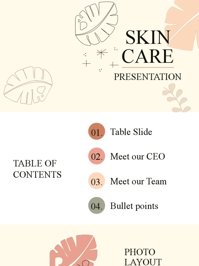 Reesha Presentation Template | PDF | Skin Care | Human Body