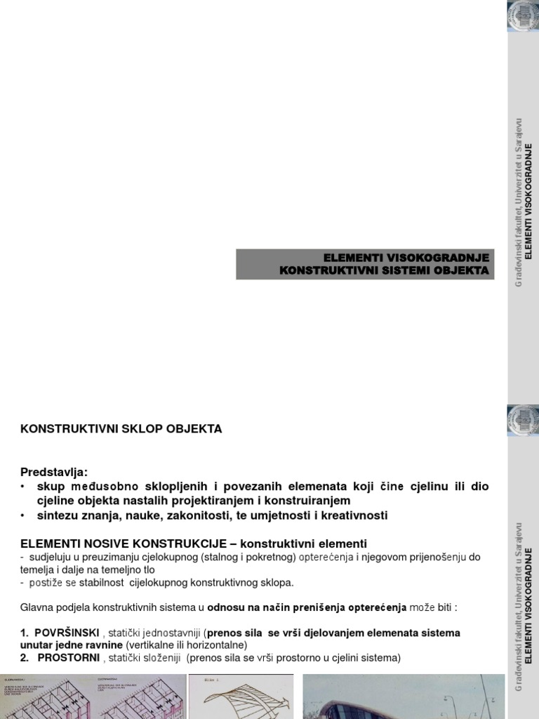 Konstruktivni Sistemi P2 | PDF