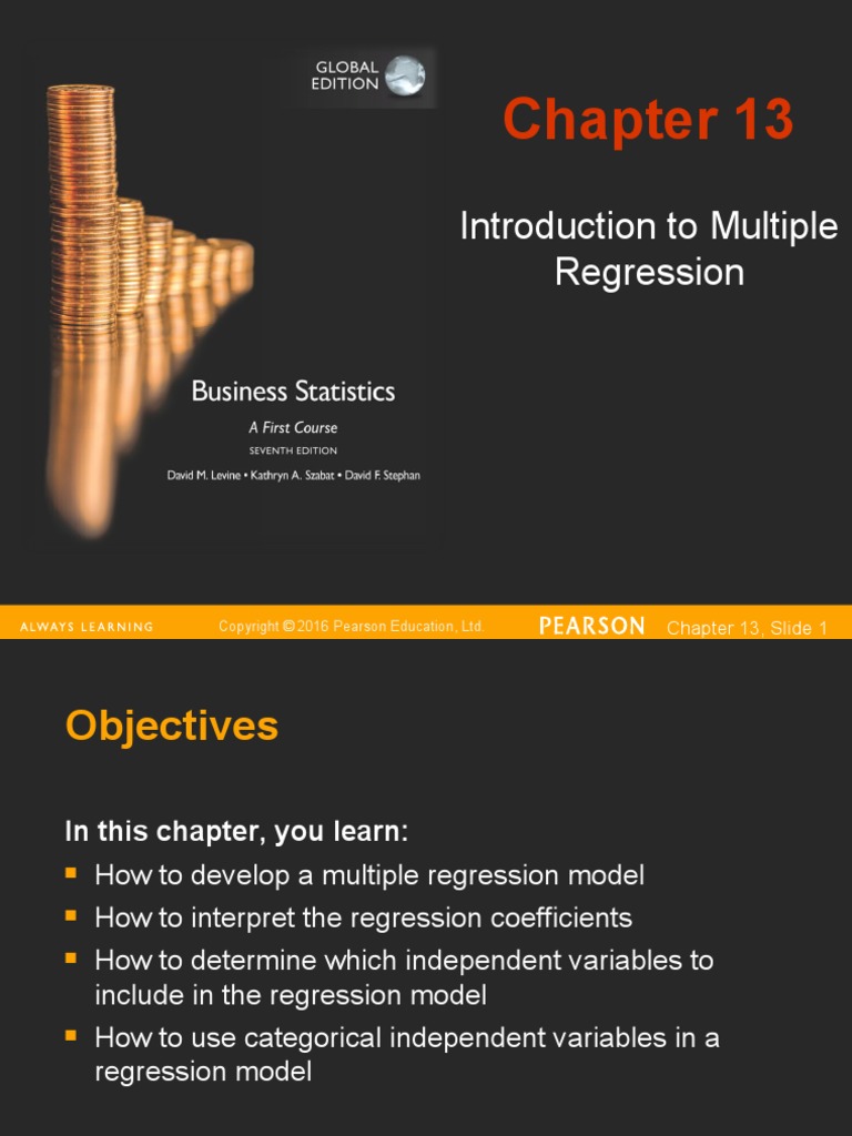 ch13 Multiple Regression | PDF | Coefficient Of Determination | Errors And Residuals