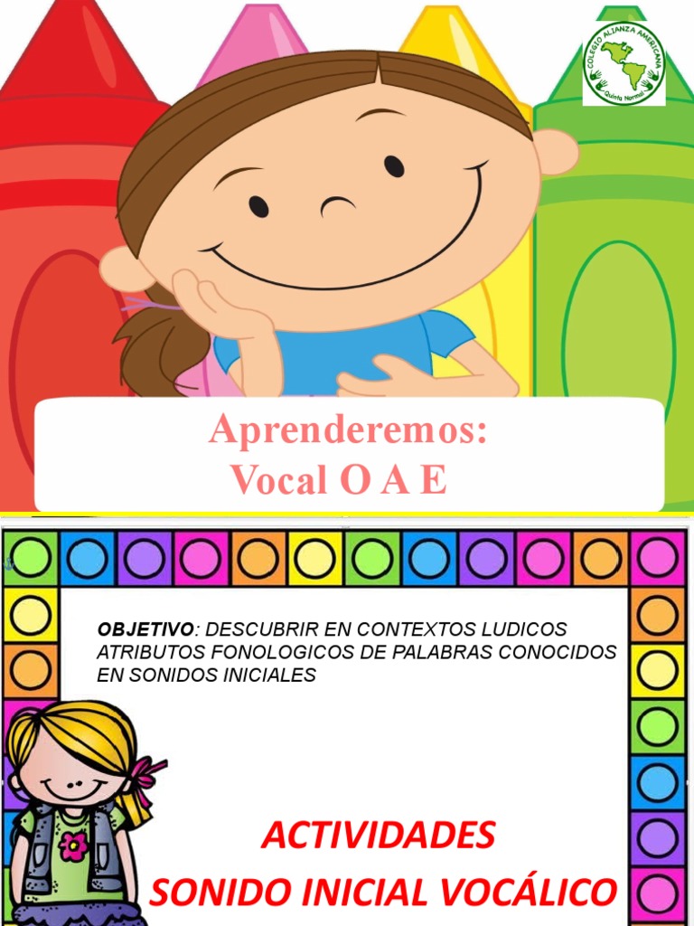 Power Point Vocales O A E | PDF