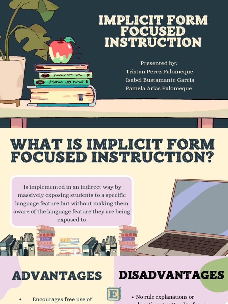 Implicit Form-Focused Instruction: An Overview of Examples and ...