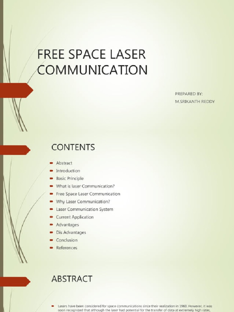 Free-Space-Laser-Communication Model | PDF
