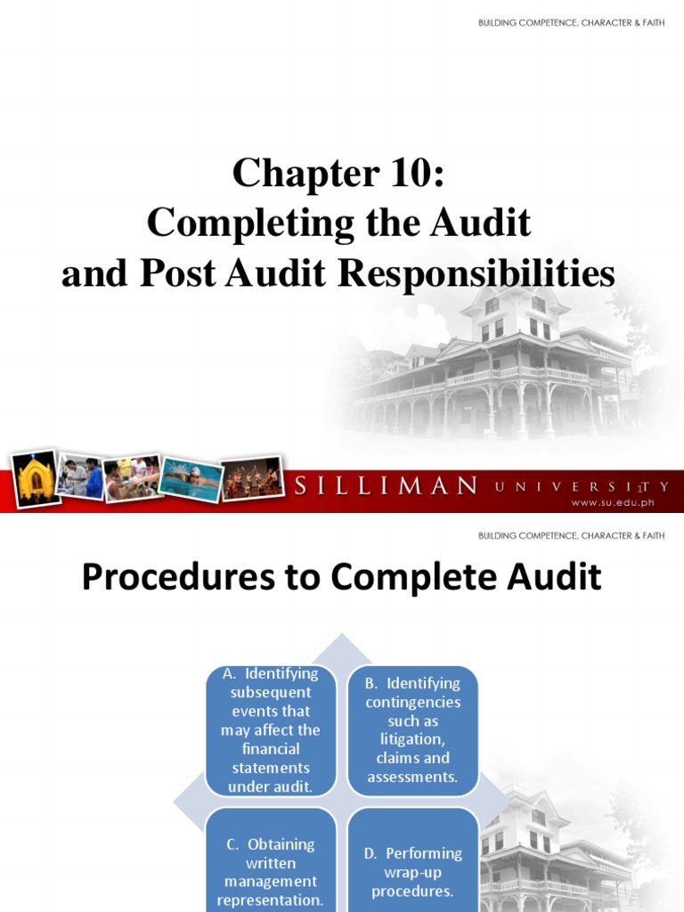 Ch10 - Completing The Audit and Post Audit Responsibilities | PDF ...