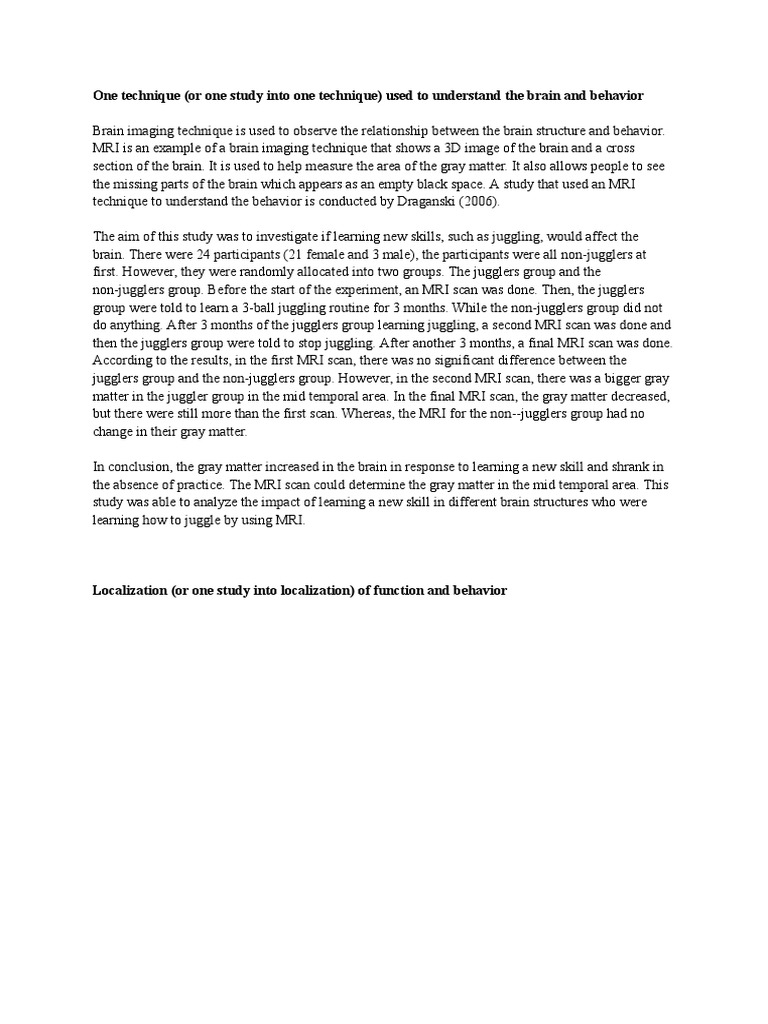 Psychology SAQ | PDF