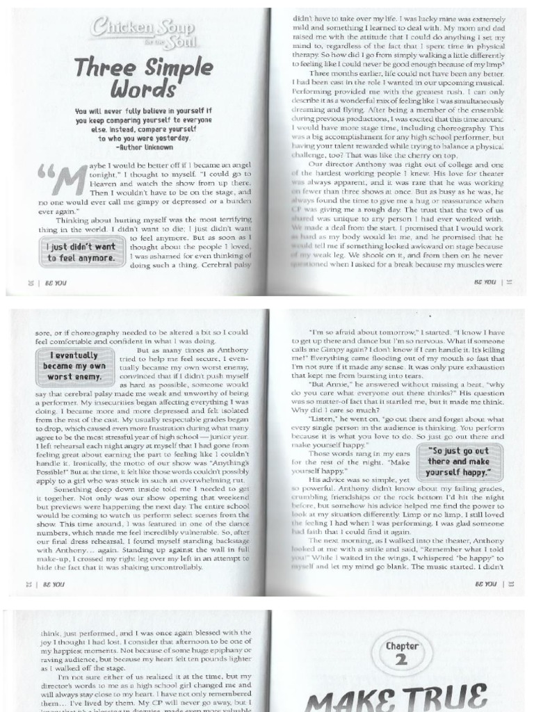 Three Simple Words | PDF