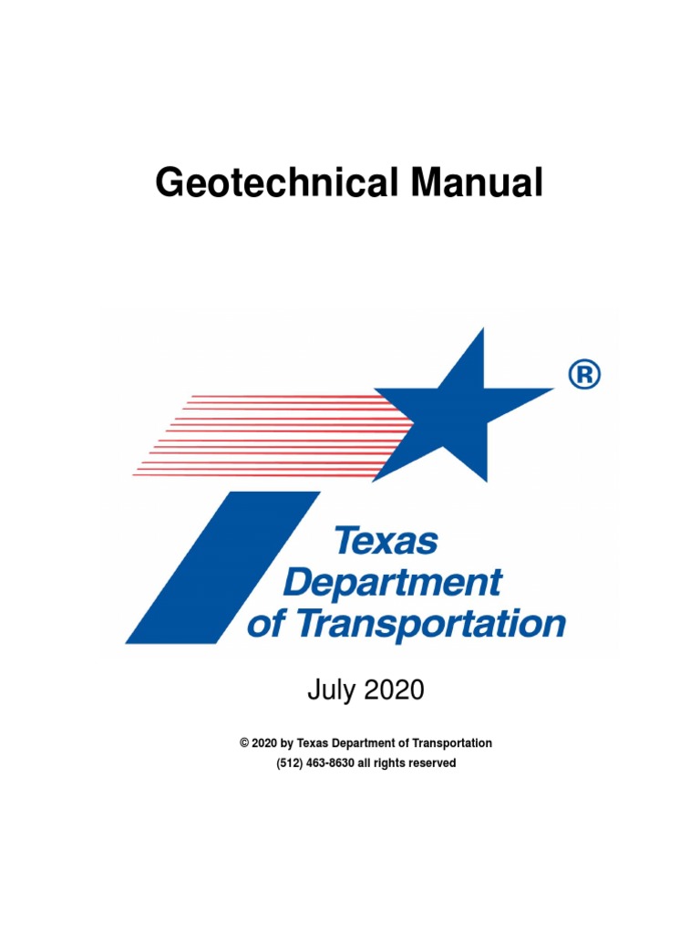 TXdot-Geotechnical Eng Manual | PDF | Deep Foundation | Geotechnical ...