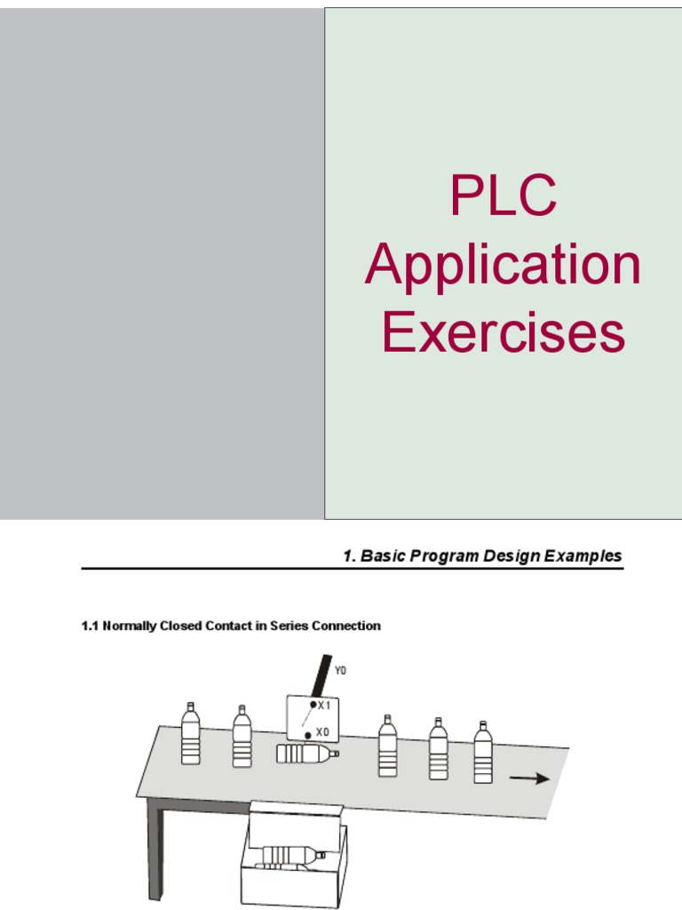 PLC Application Exercise - LD | PDF | Programmable Logic Controller | Switch