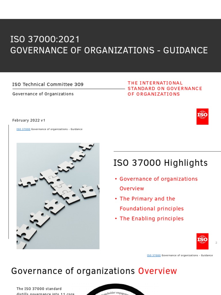 ISO 37000:2021 Governance of Organizations - Guidance | PDF