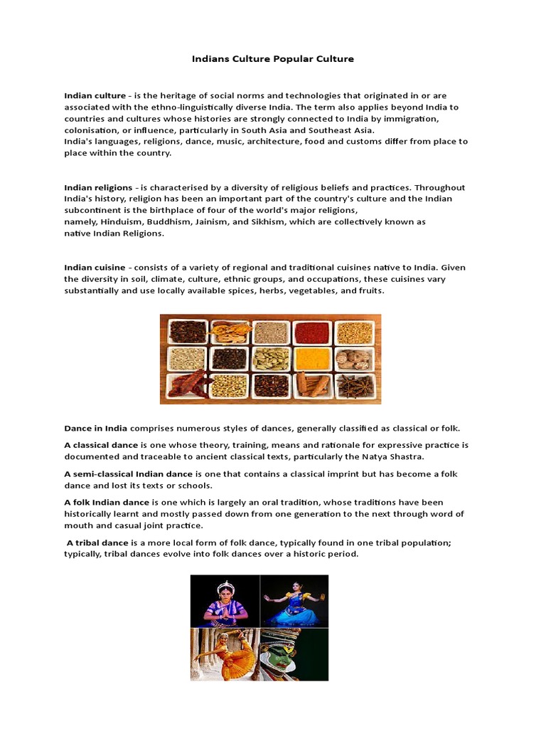 Indians Culture Popular Culture | PDF