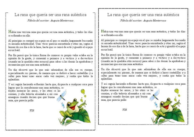 La Rana Que Quería Ser Una Rana Auténtica | PDF