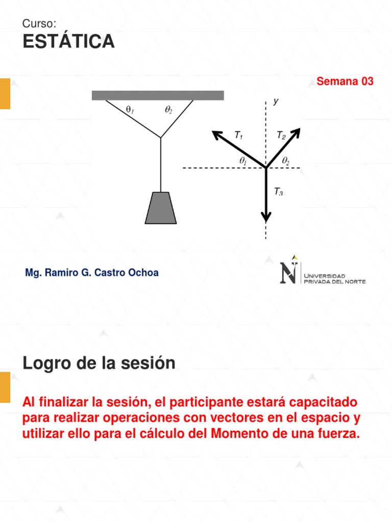 UG - Estática - Semana 03 - Ciclo 2019 02 | PDF