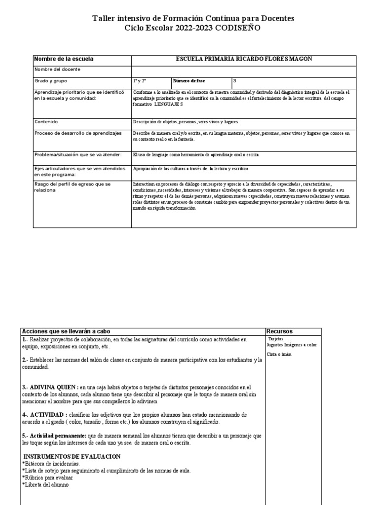 Formato Codiseño Fase 3 4 5 | PDF