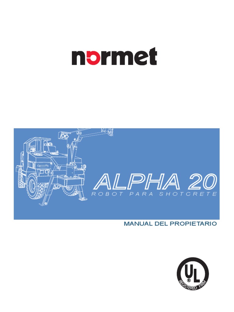 Manual de Operación Alpha 20 | PDF | Eje | Tracción en las cuatro ruedas