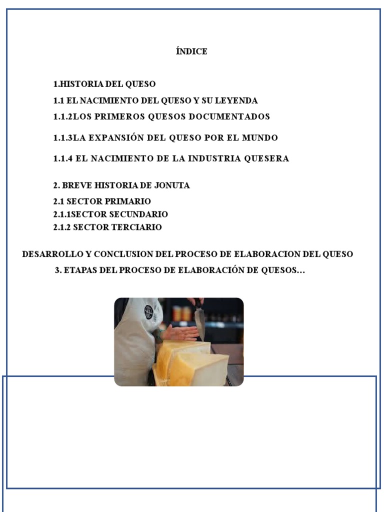 La Historia Del Queso | PDF