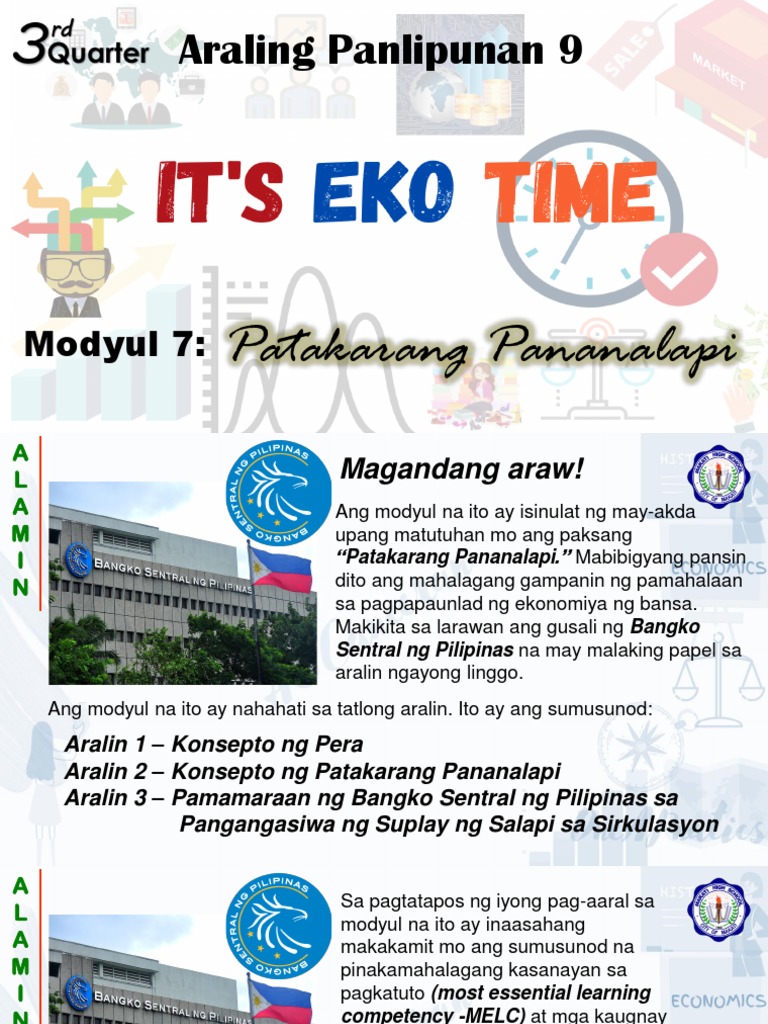 AP9 Q3 W7 M7 Patakarang Pananalapi New | PDF