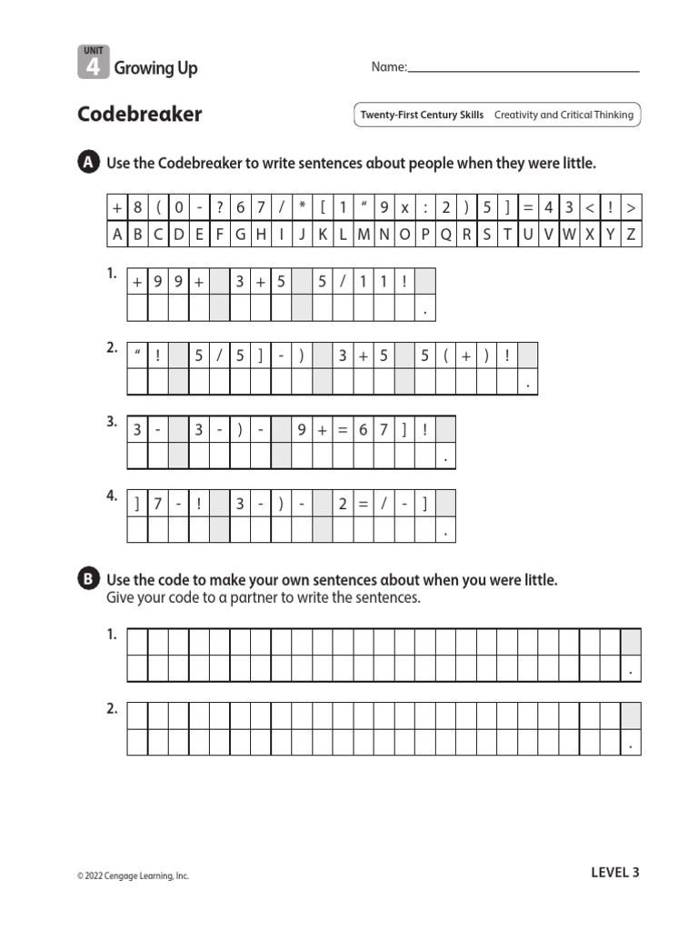 Img Ame l3 Worksheet 3.4 | PDF