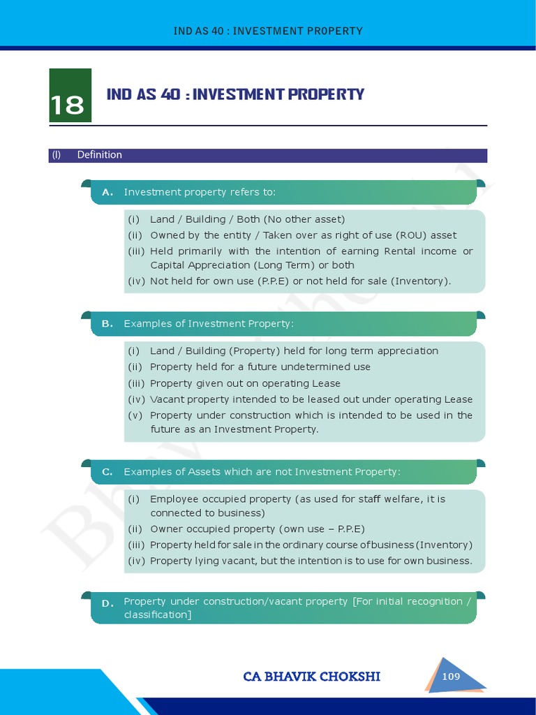 IND AS 40 - Bhavik Chokshi - FR Shield | PDF
