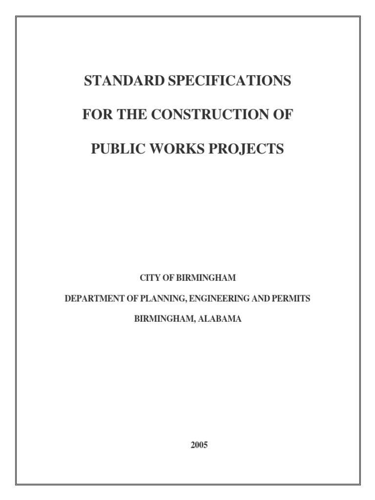 Standard Specifications For The Construction of Public Works Projects ...