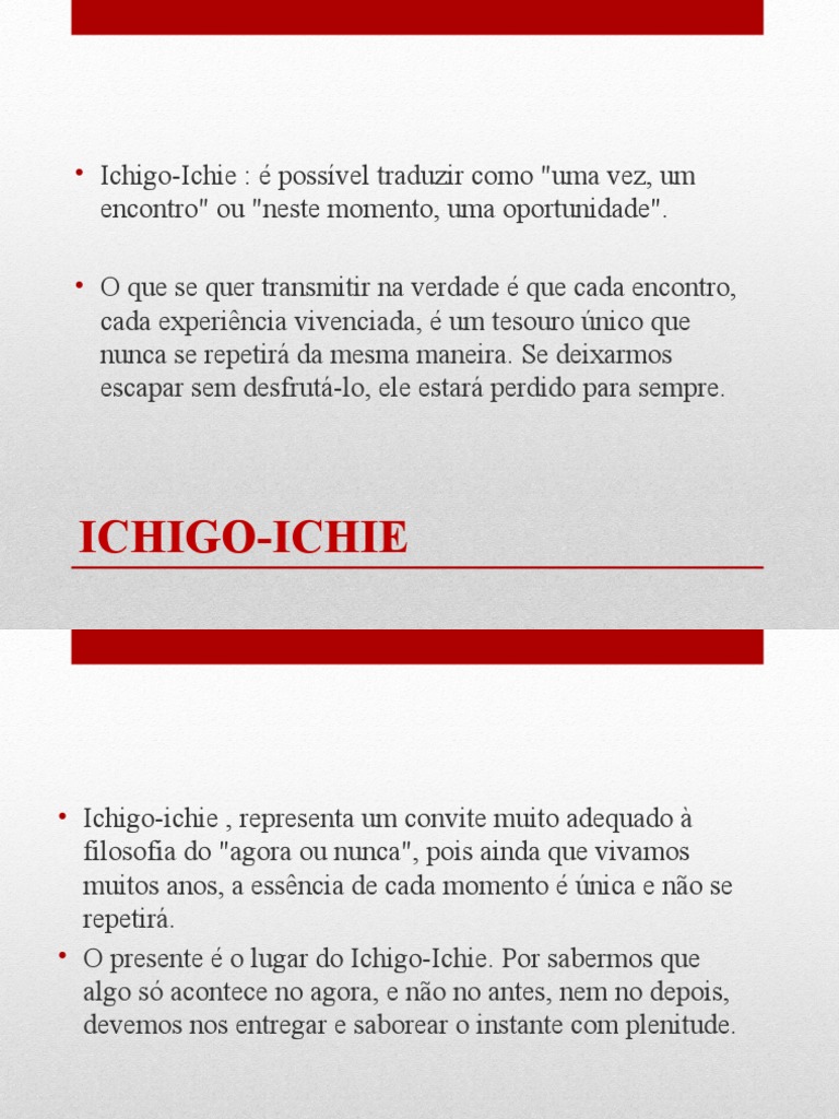 2 - Ichigo-Ichie | PDF | Gastronomia, comida e vinho | Autoajuda