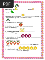 The Very Hungry Caterpillar Text | PDF